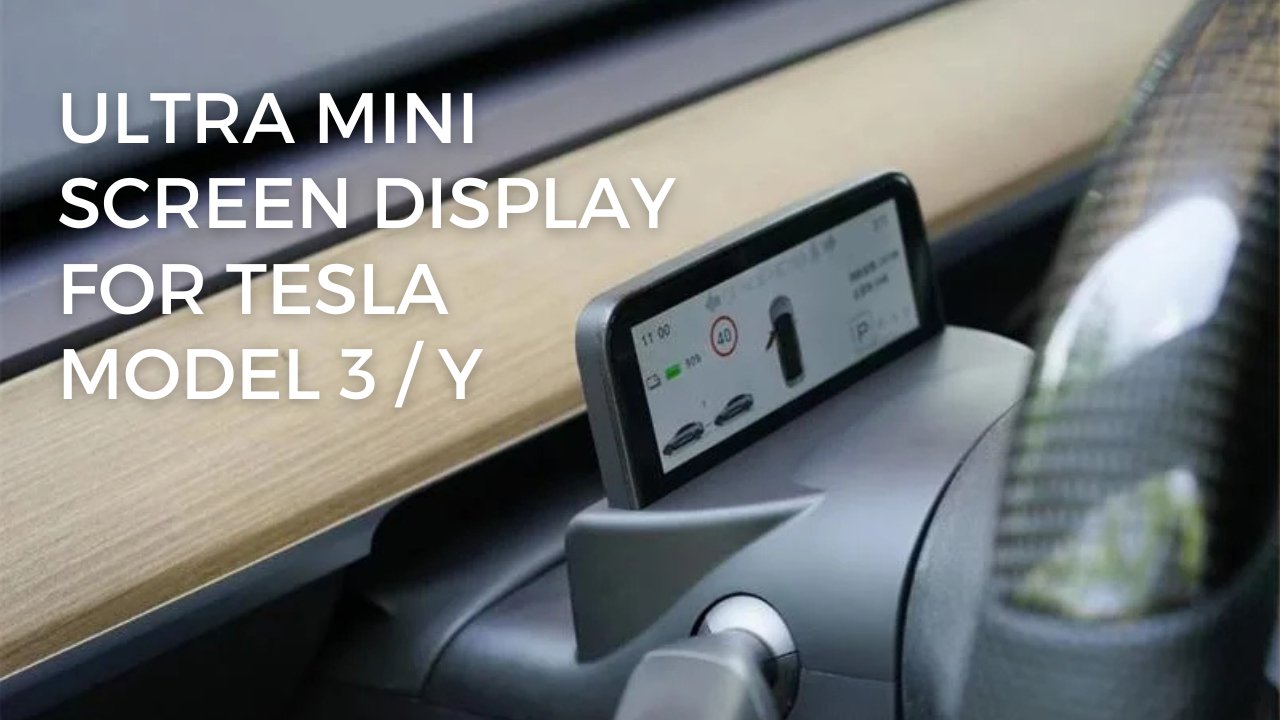 How to Operate Tesla Model 3 / Y Mini Screen Display