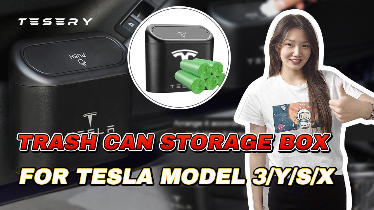 Tesla Car Trash Can—Say goodbye to messy interiors!