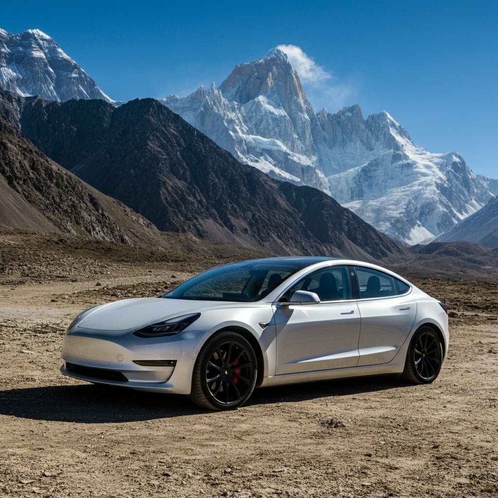 Tesla Model 3 Driver Embarks on Epic FSD Journey to Everest Base Camp