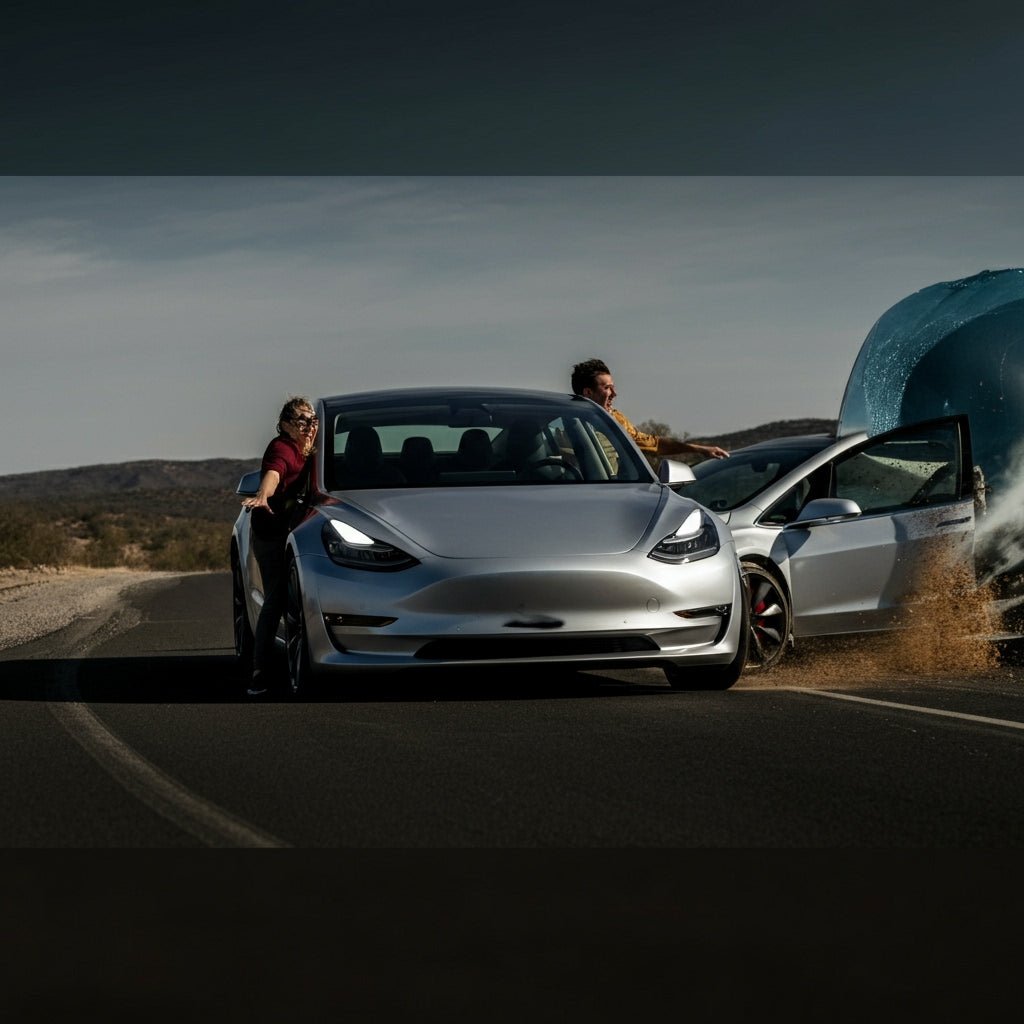 Tesla on FSD Saves Couple After Encountering King of Edge Cases
