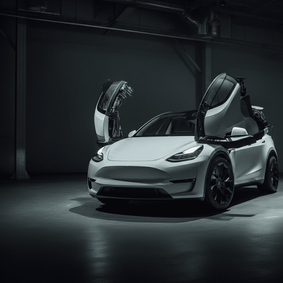 Tesla Robotaxi Unveils Exclusive Camera Washer Hardware Not Found on C