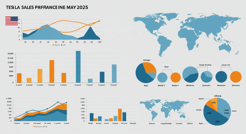 Tesla's Global Sales Performance in May 2025: Divergent Trends Across