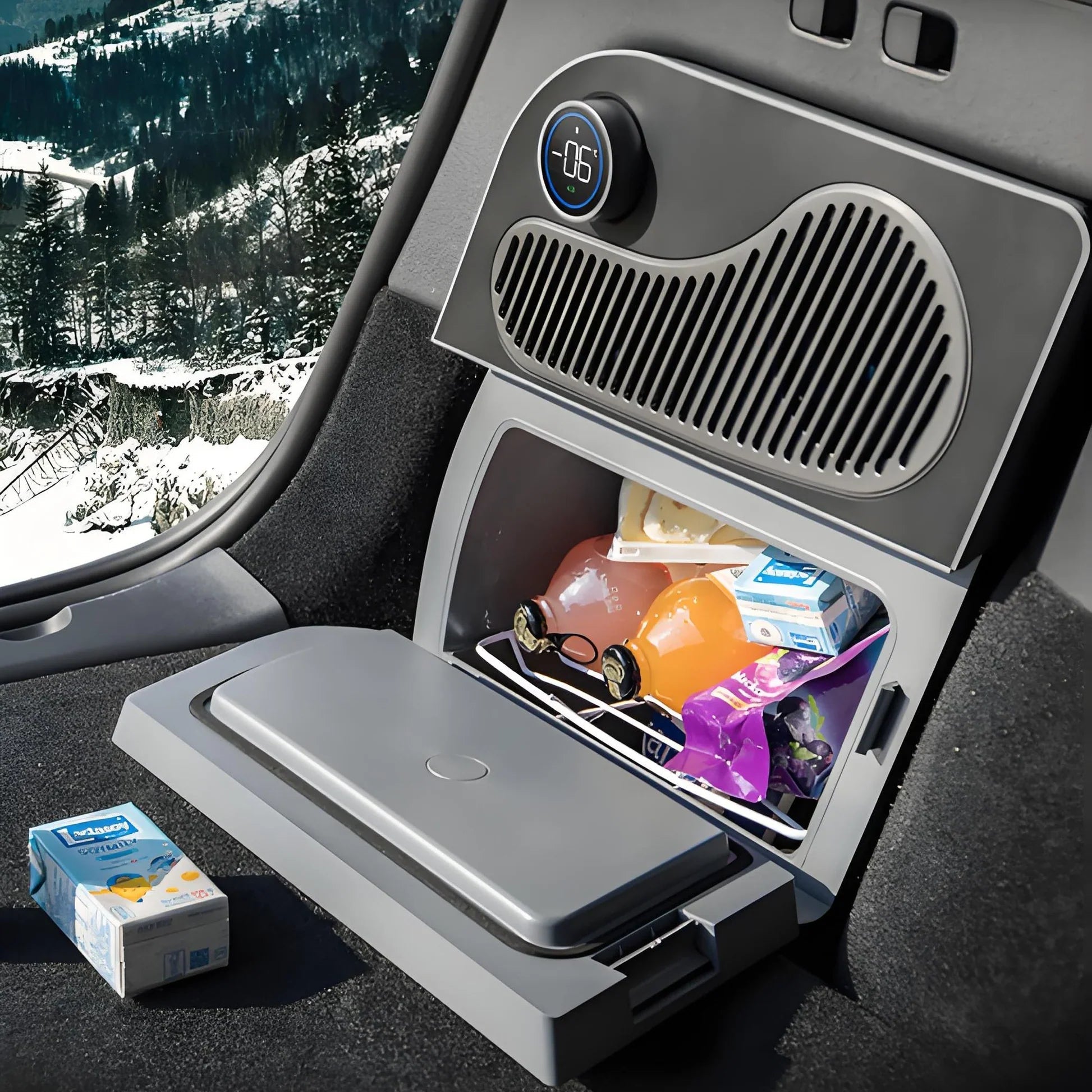 Shop Tesla Car Fridges | Center Console & Trunk Refrigerators - Tesery ...
