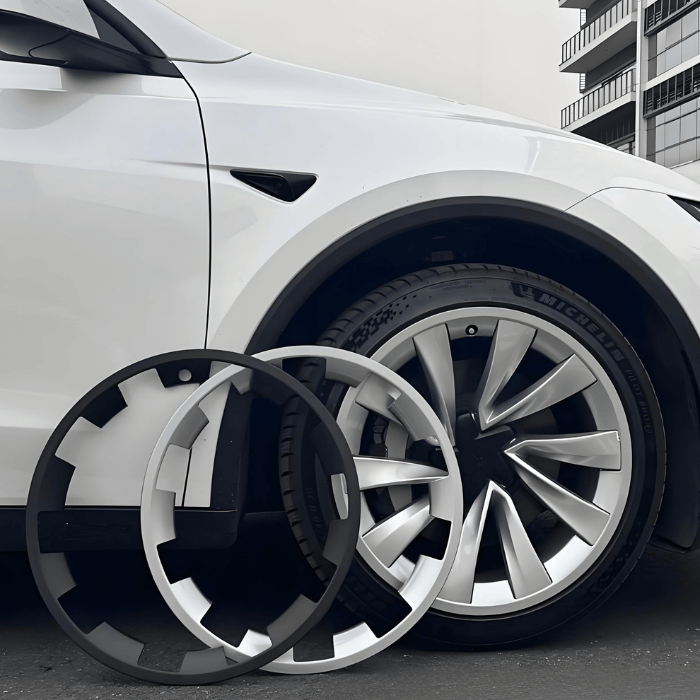 Tesla Model Y Juniper 20" Wheel Rim Protectors (4pcs) | Curb Rash Guard ...
