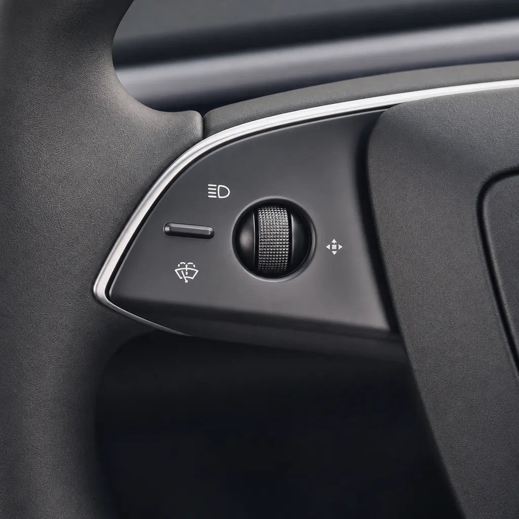 ABS Steering Wheel Button & V-Shape Trim Cover for Tesla Model Y ...