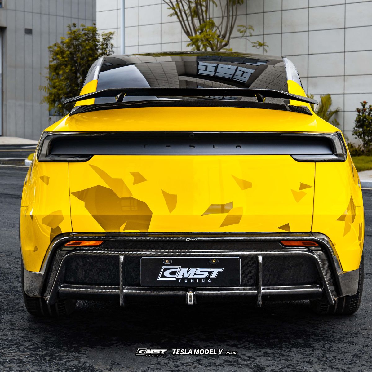 CMST V1 Real Carbon Fiber Rear Spoiler – 2025+ Tesla Model Y Juniper
