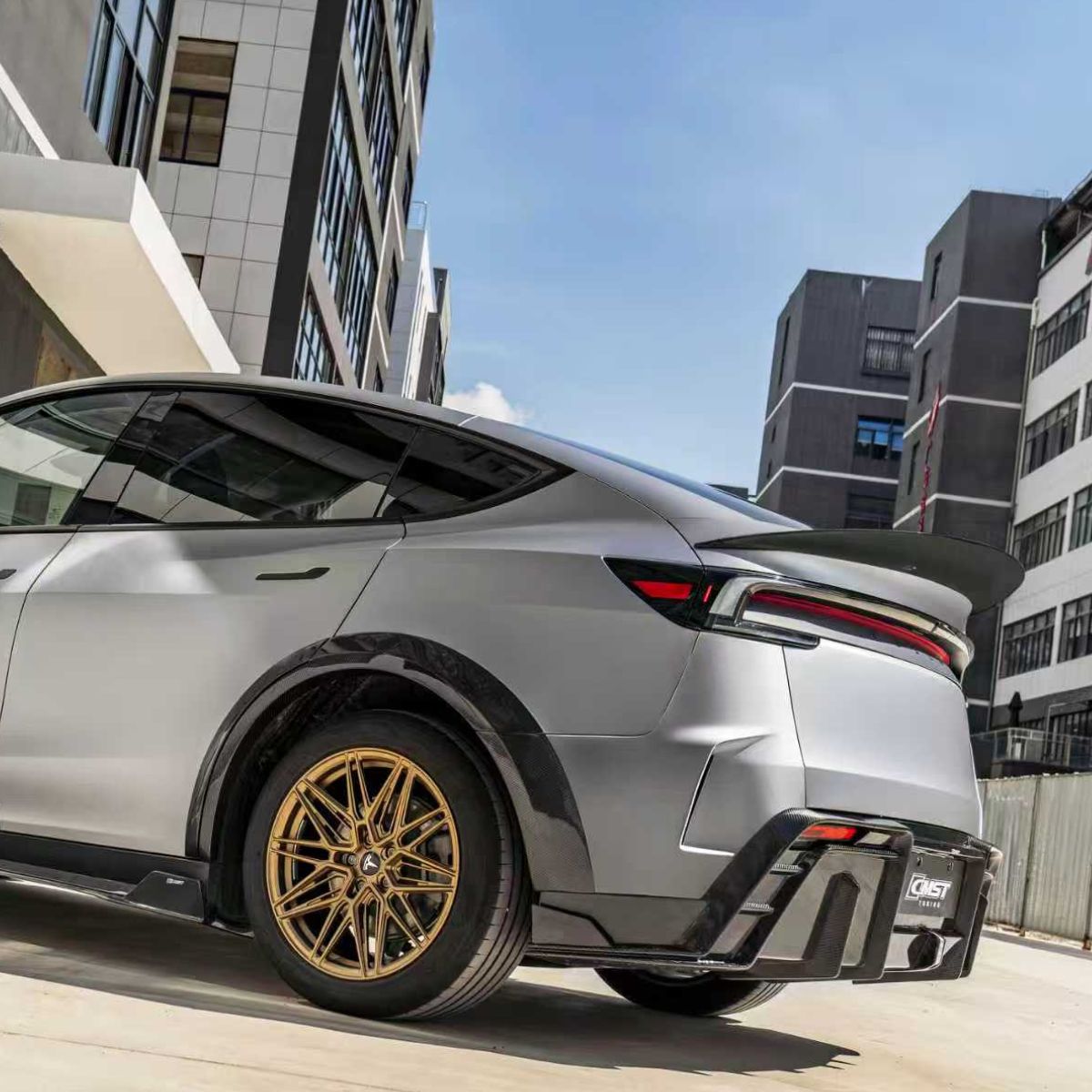 CMST V3 Real Carbon Fiber Rear Spoiler – 2025+ Tesla Model Y Juniper