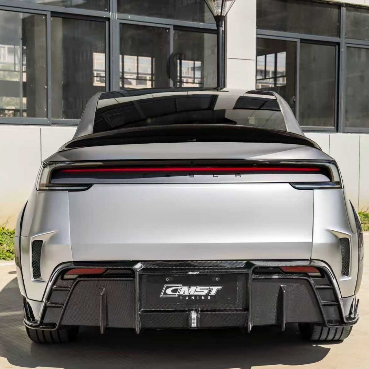 CMST V3 Real Carbon Fiber Rear Spoiler – 2025+ Tesla Model Y Juniper