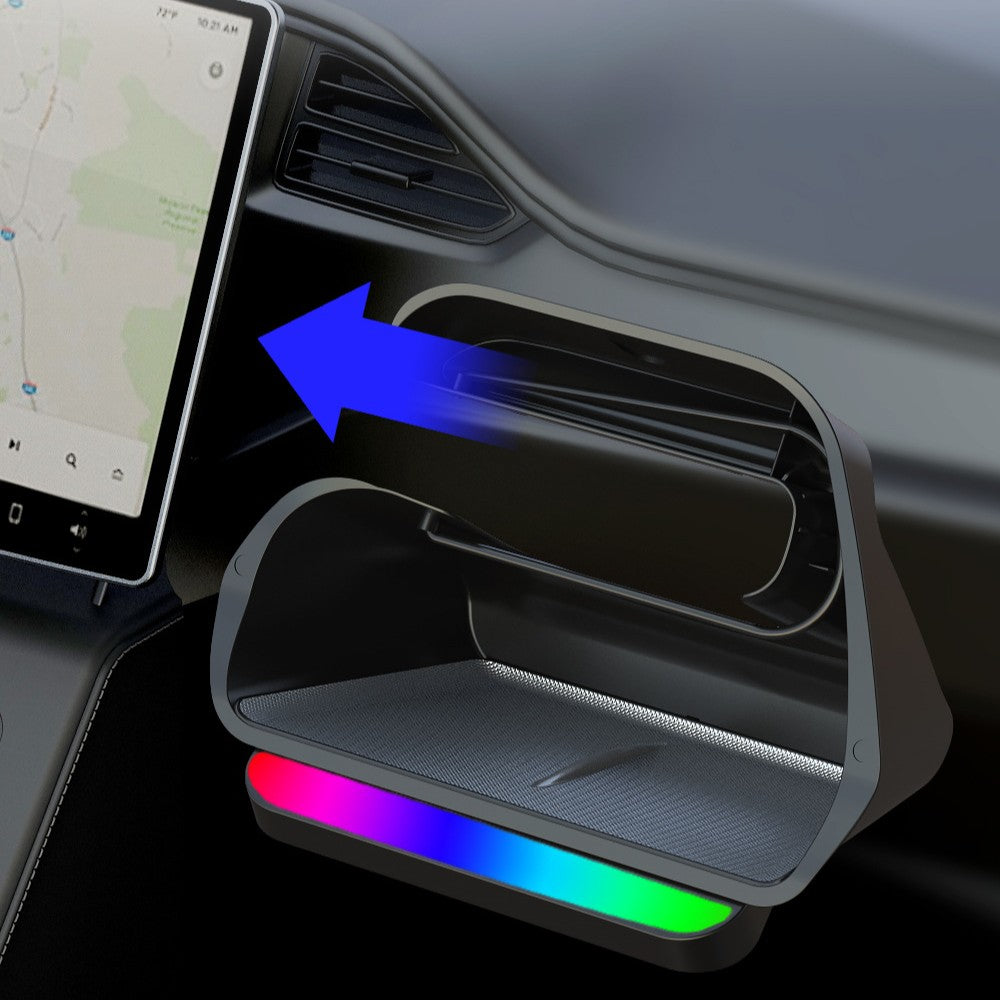 Tesla Model 3/Y Under Screen Storage Organizer with RGB Ambient ...