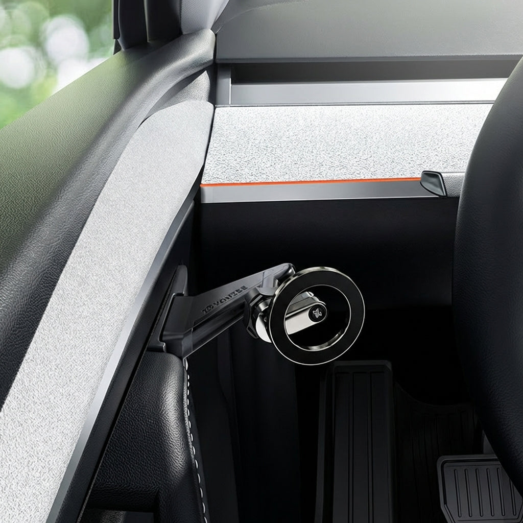 Magnetic Driver Side Door Phone Mount for Tesla Model 3 Highland & Mod