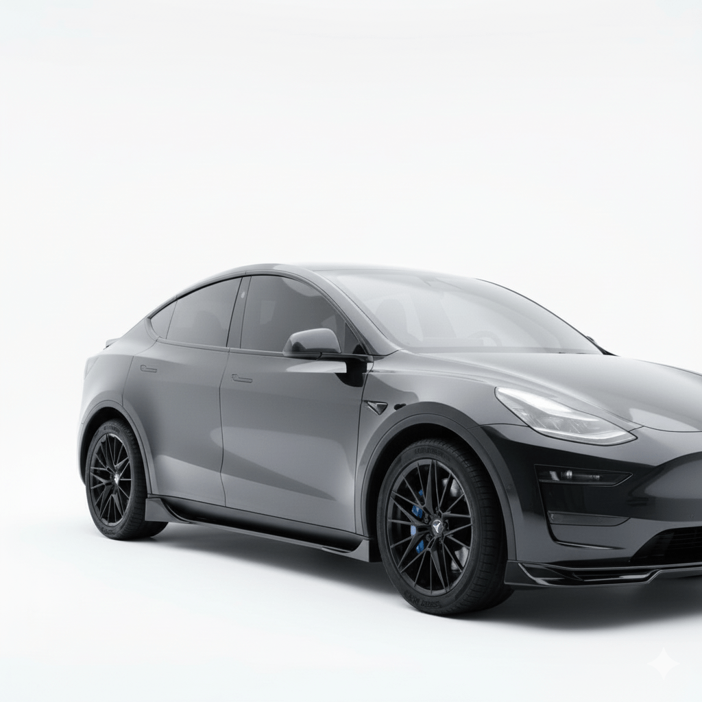 Tesla Model Y Juniper ABS Side Skirts 2025+ - Split Design | Tesery