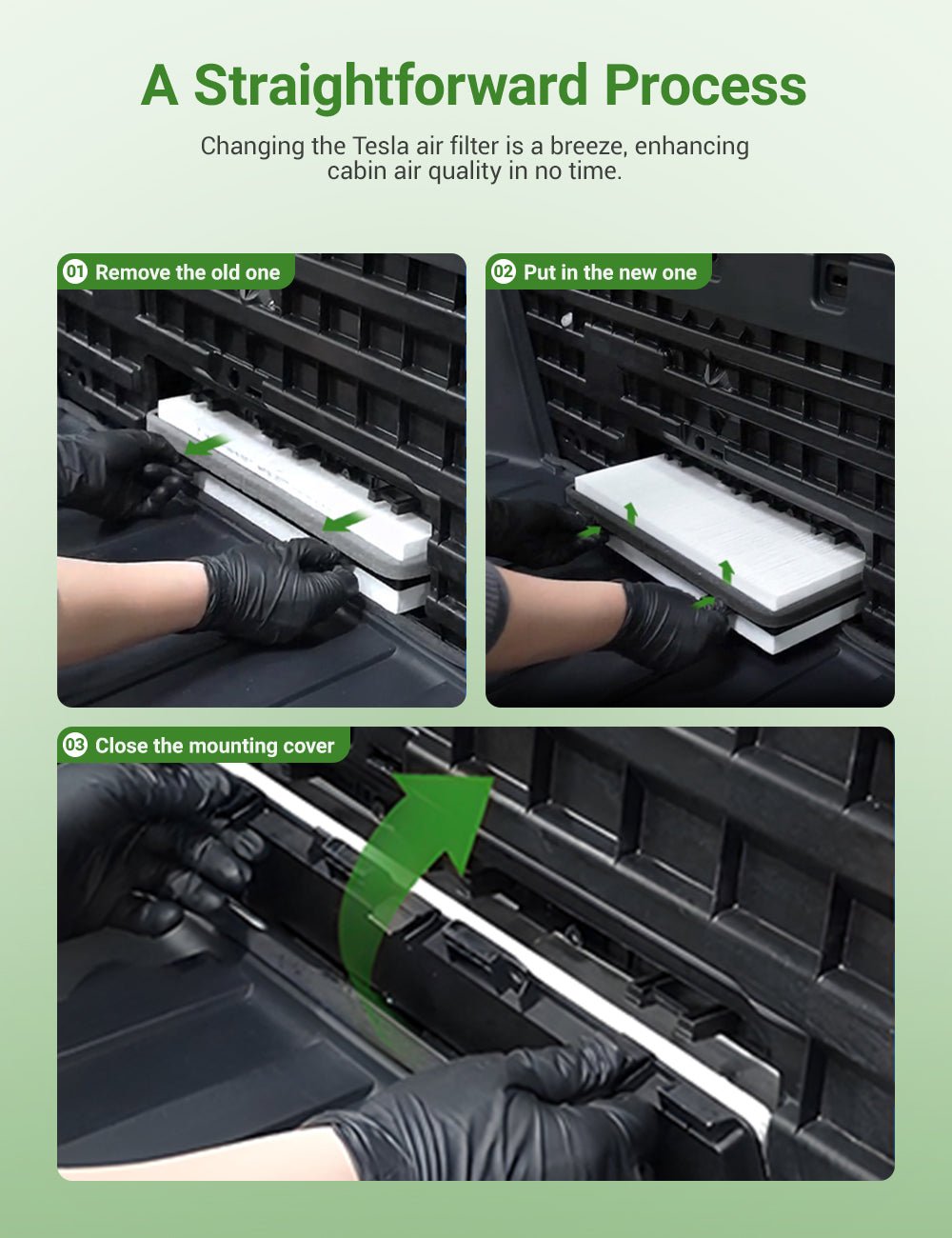 Cybertruck Activated Carbon Cabin Air Filter HEPA Multi-Layer