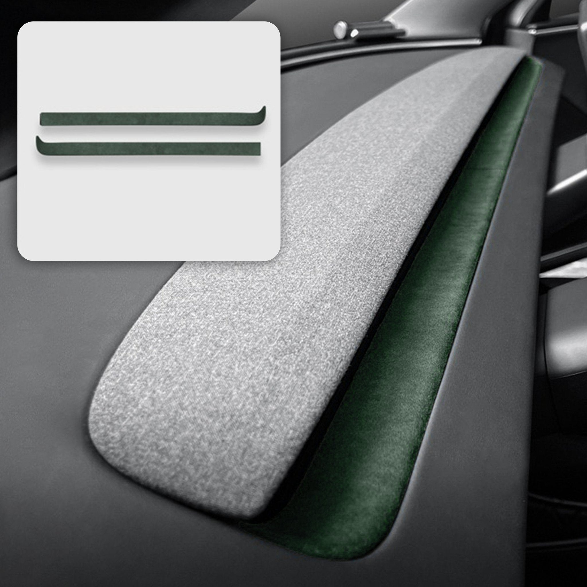Alcantara Spliced Dash Trim for Tesla Model 3 Highland / Model Y Junip