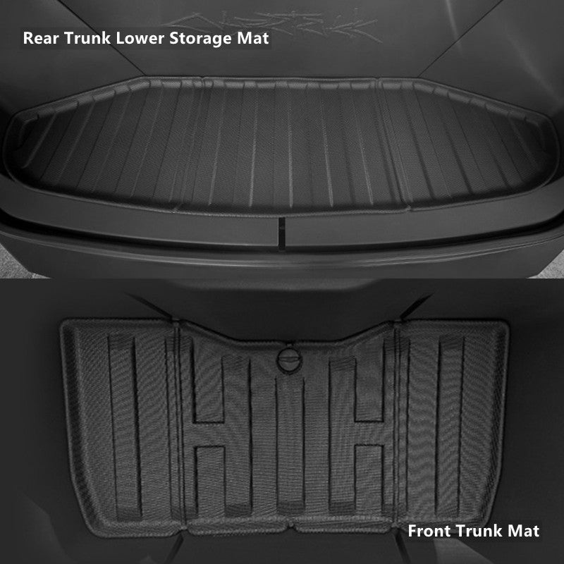 Cybertruck Trunk Mats | All-Weather TPE Protection