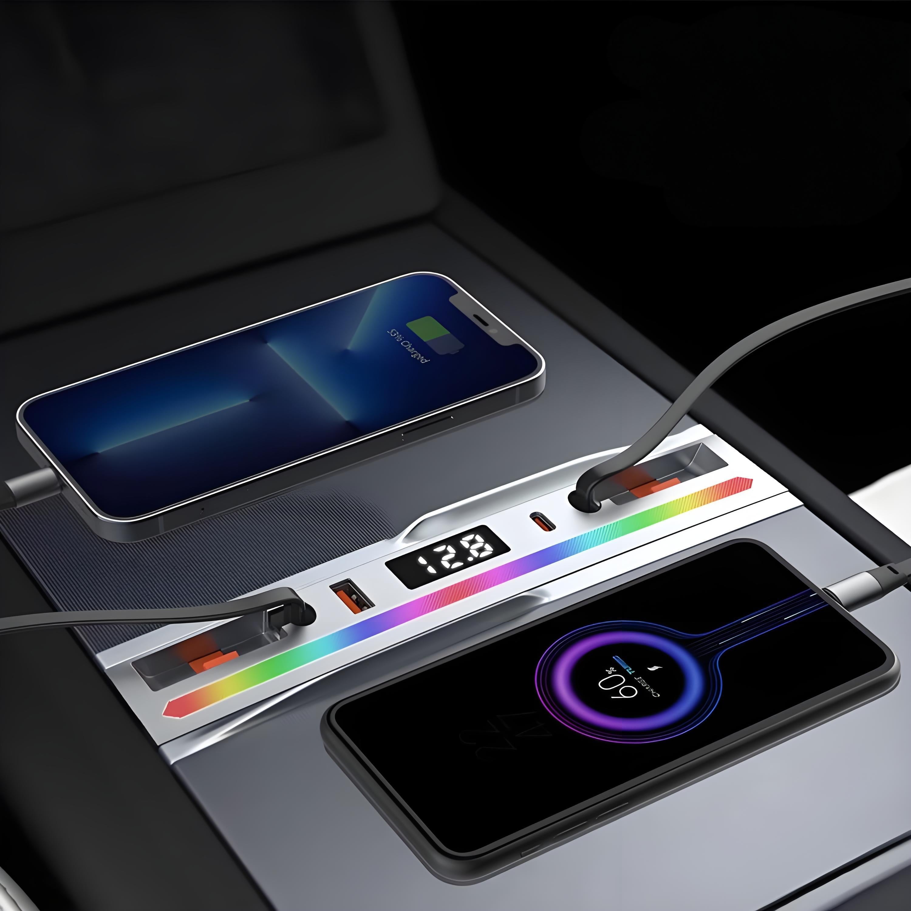 Model Y Juniper & Model 3 Highland Center Console Ambient Light USB Hub ...
