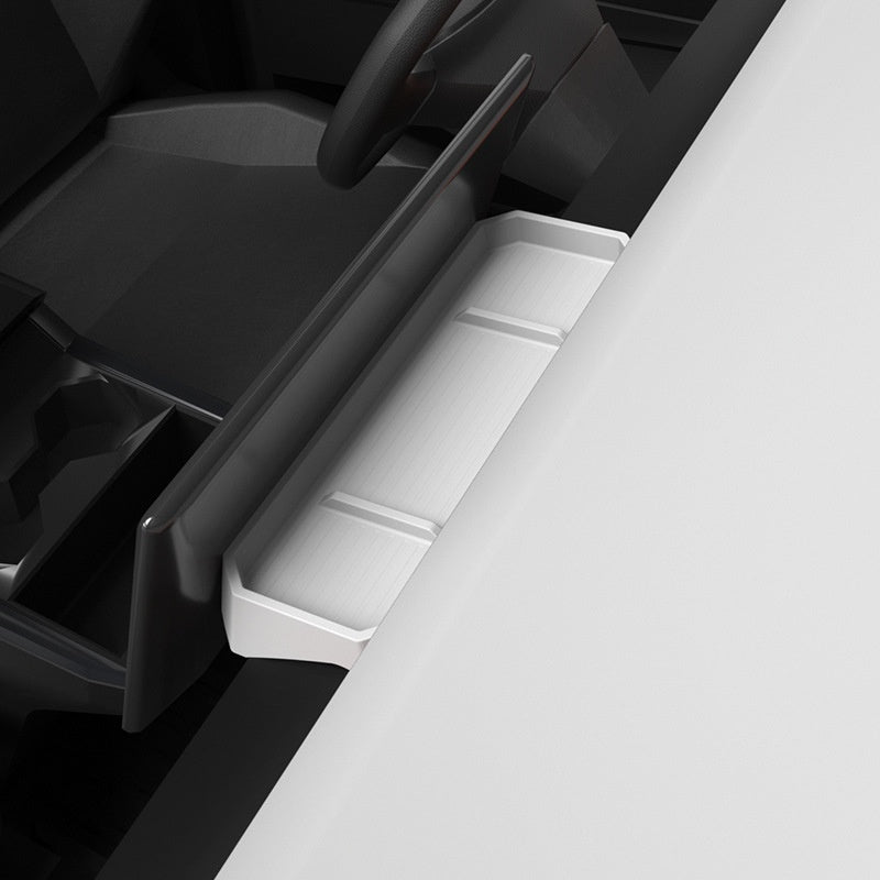 Tesla Cybertruck Center Console Behind Screen Storage Box