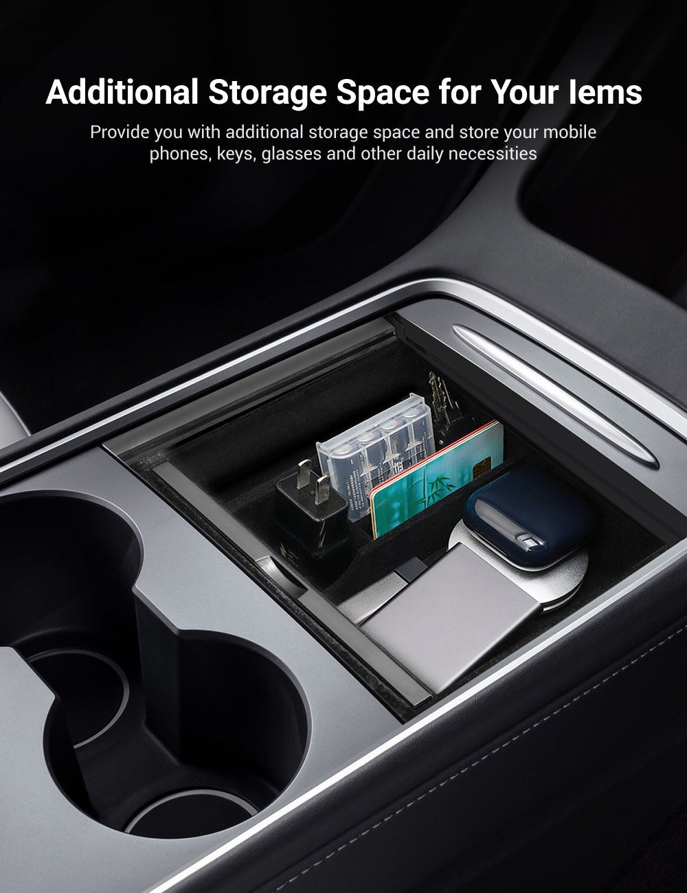Shop Tesla Model 3 & Y Console Organizers | Maximize Storage & Reduce ...