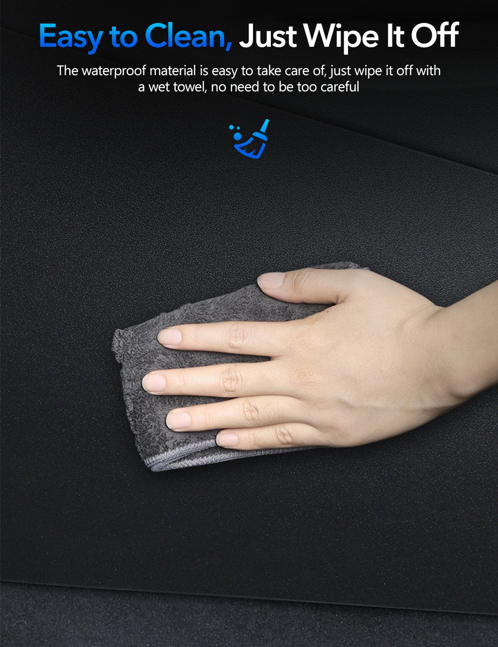 Tesla Model Y Center Console Side Anti-Kick Mat