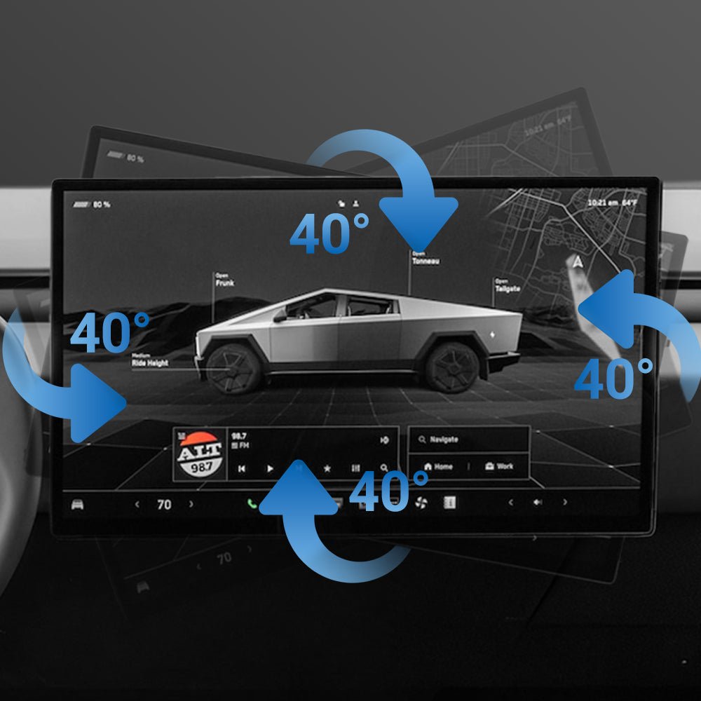 Tesla Cybertruck Center Screen Swivel Rotating Mount Kit | TESERY