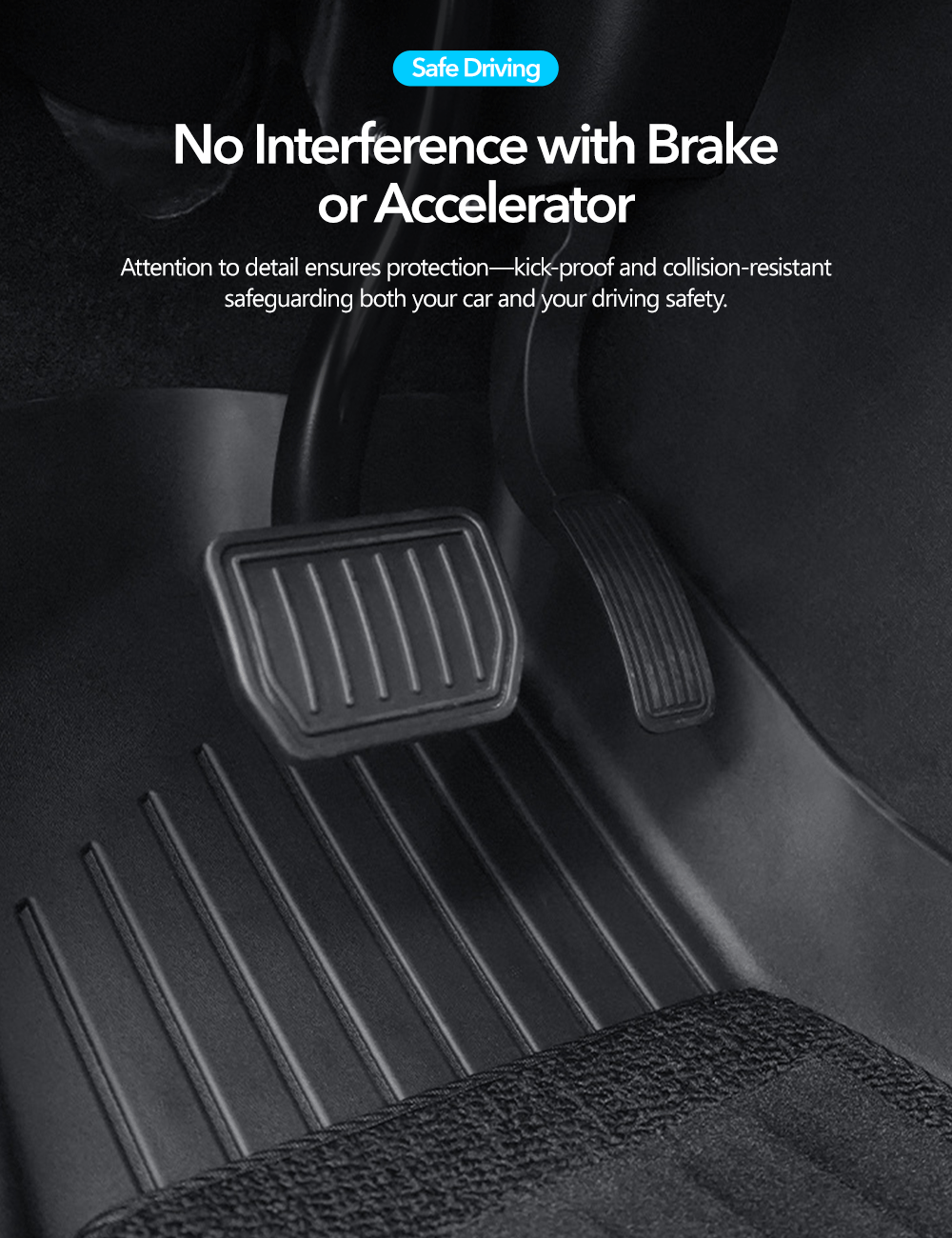 Tesla Model Y Central Control Side Kick Pad