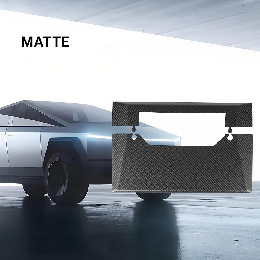 Cybertruck Display Back Overlay - Real Dry Carbon Fiber