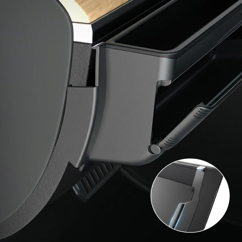 Dashboard Side Organizer for Tesla Model Y Juniper 2025+ - Mini Glove ...