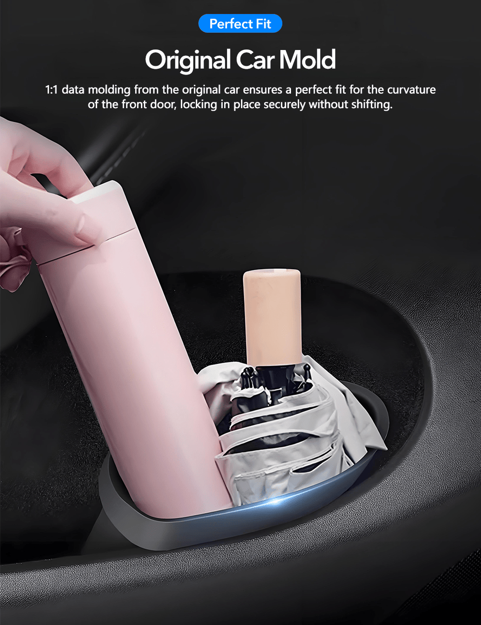 Tesla Model 3/Y Front Door Side Storage trash can【2pcs】