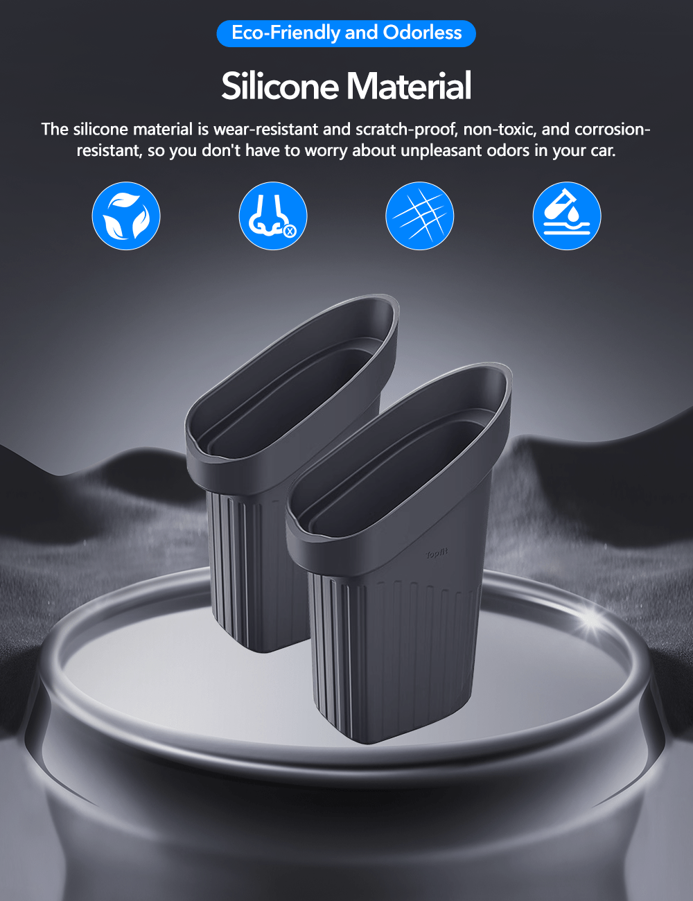 Tesla Model 3/Y Front Door Side Storage trash can【2pcs】
