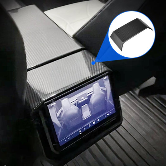 Cybertruck Dry Carbon Fiber Rear Screen Frame Cover / Frame Full Wrap