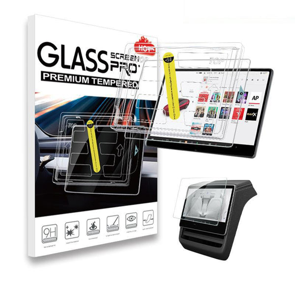 Tesla Model Y Juniper / 3 Highland Front & Rear Display Tempered Glass ...