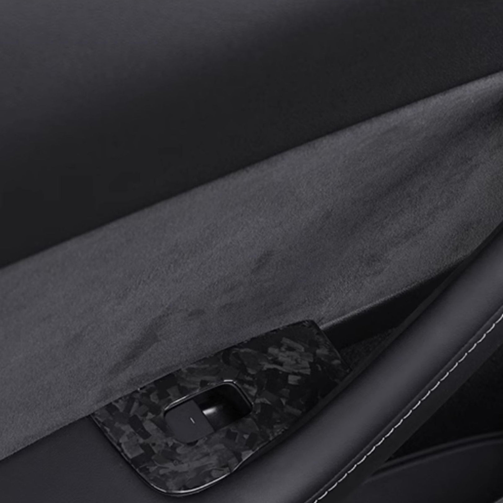 Model Y Door & Window Switch Panel - Carbon Fiber Mods