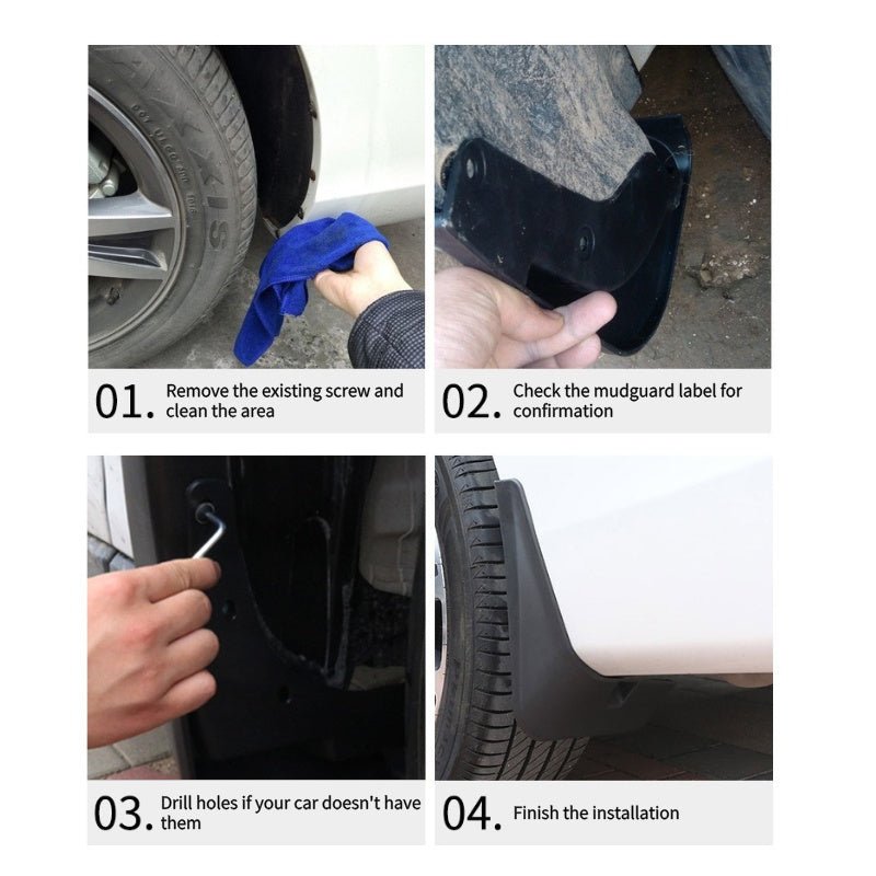 Premium Mud Flaps for Tesla Model X 2016-2023