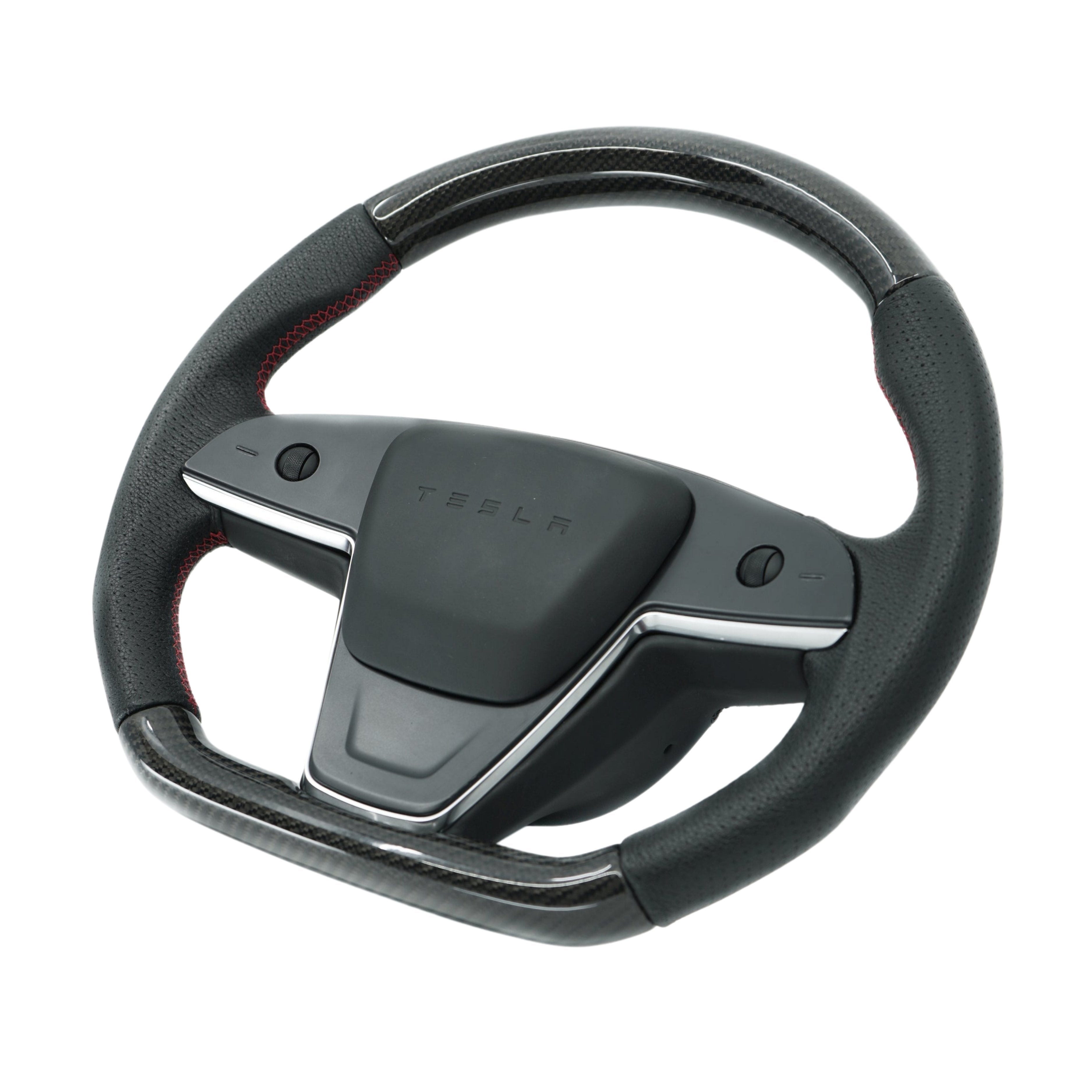 Round Steering Wheel for Tesla Model S / X 2021-2023
