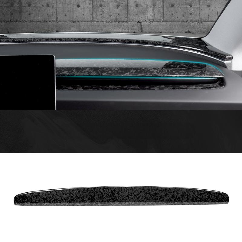 Real Dry Carbon Fiber Dash Cover Overlay for Model 3 Highalnd & New Mo