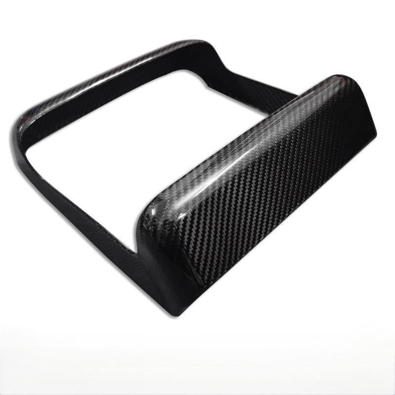 Rear Screen Air Outlet Frame Dry Carbon Fiber Overlay for Model S/X 20