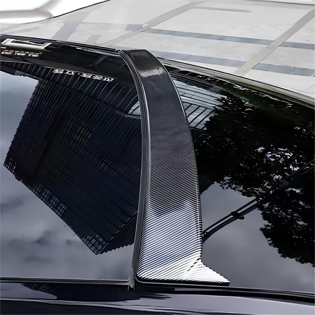 Tesla Model Y Carbon Fiber Roof Spoiler - Window Top Wing | Tesery