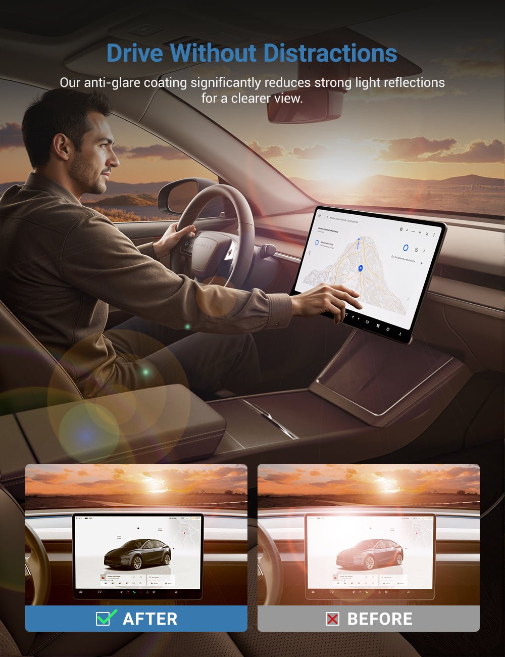 Tesla Model 3 Highland / Model Y Juniper Screen Protector | TESERY