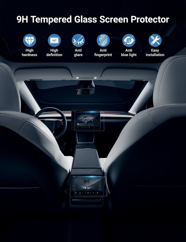 Tesla Screen Protector Collection | Tempered Glass & Matte Film - Tesery