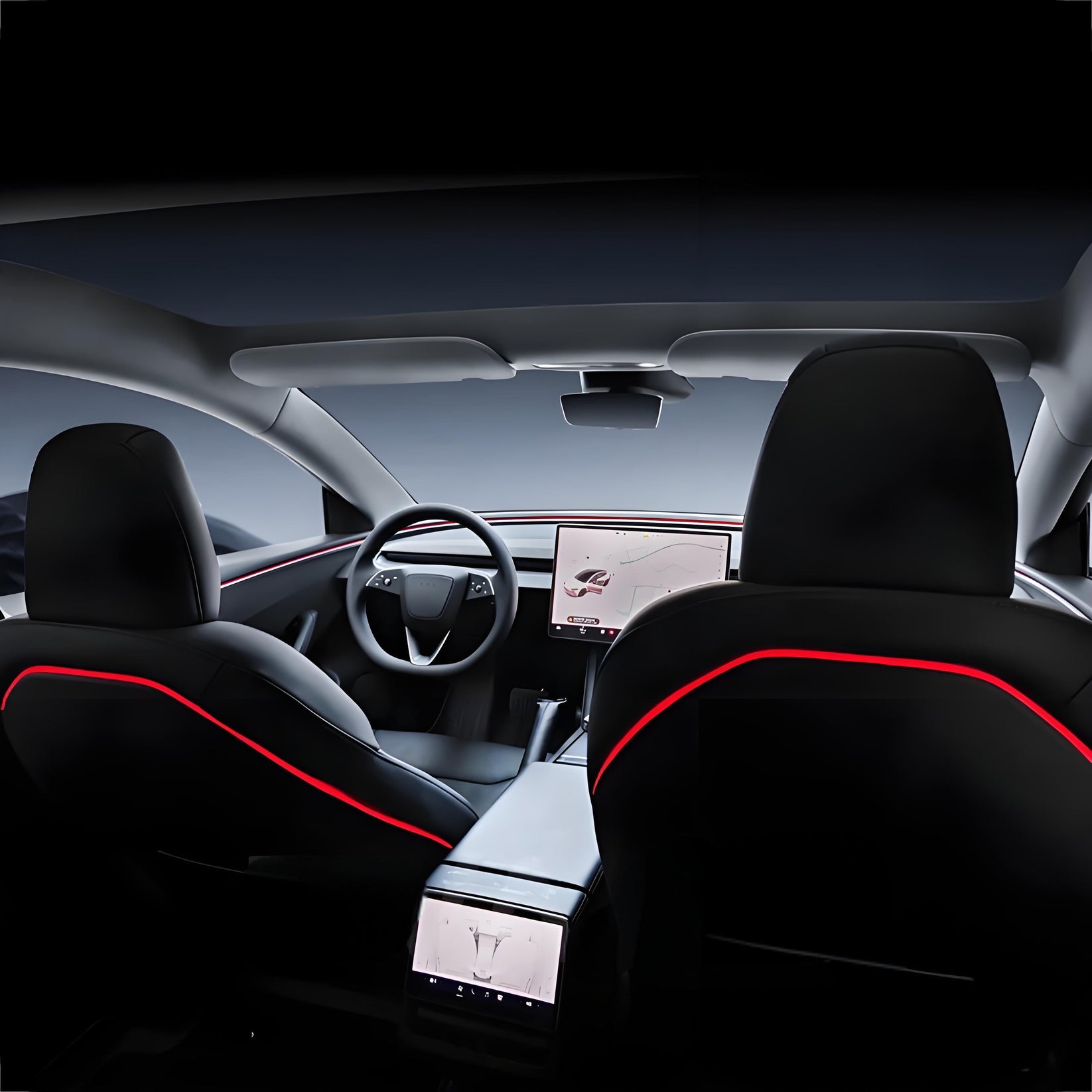 Tesla Model 3 Highland & New Model Y Seat Back Ambient Lighting ...