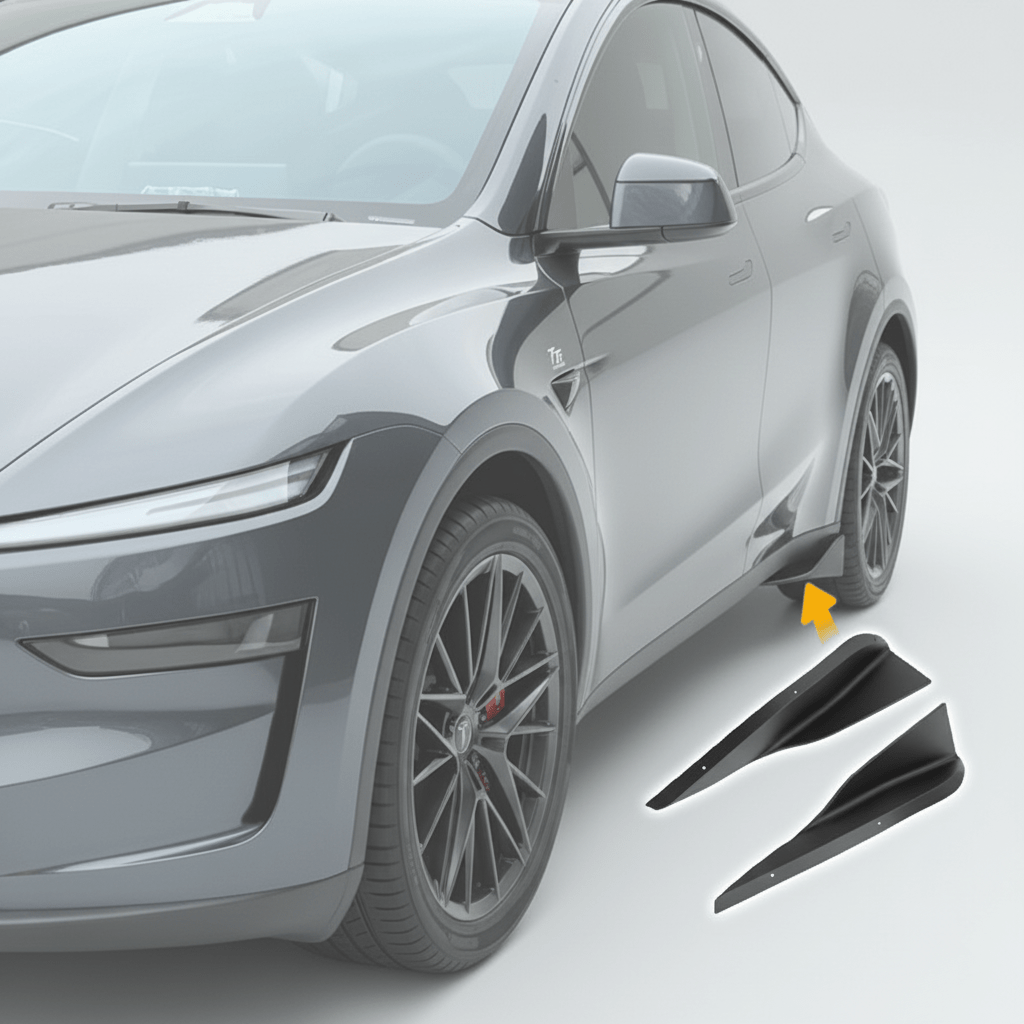 Model Y Juniper Side Skirts Splitter 2025+ - ABS Rocker Panel | Tesery