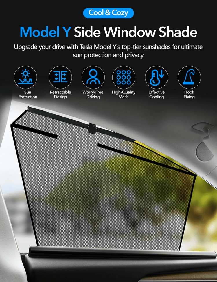 Pare-soleil Tesla pour Model Y/3/X/S - Tesery