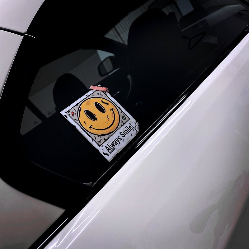 Car Stickers Smiley Face Reflective
