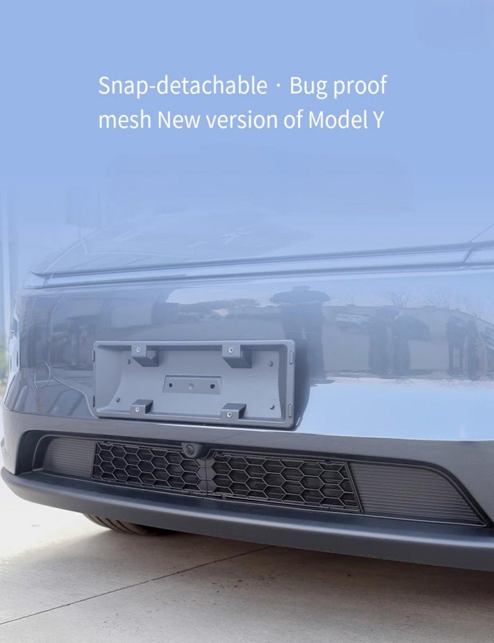 Split Insect Net Front Bumper Grill for Model Y Juniper （Not fit for P