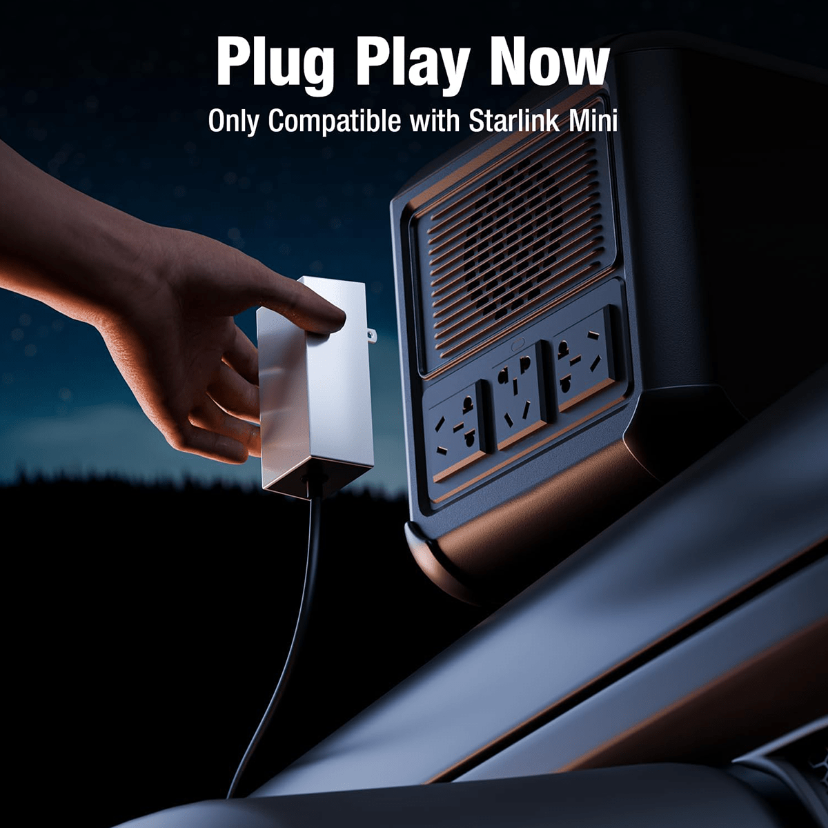 Starlink ミニ AC 電源 | 60W AC から DC アダプター