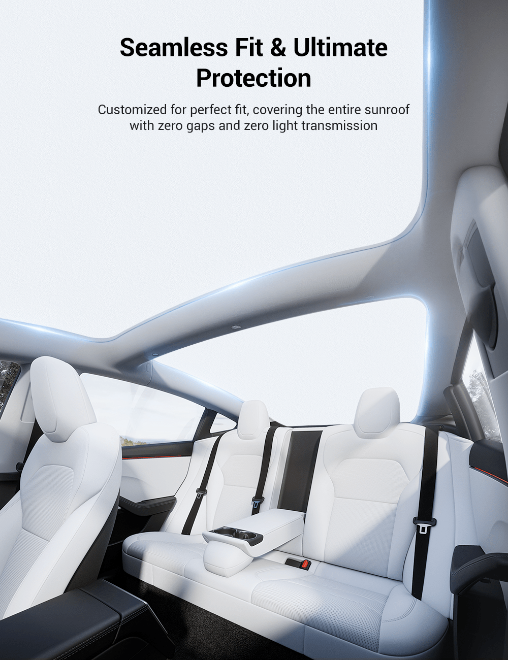Tesla Model 3 Glass Roof Sunshade | Perfect Fit & UV Protection