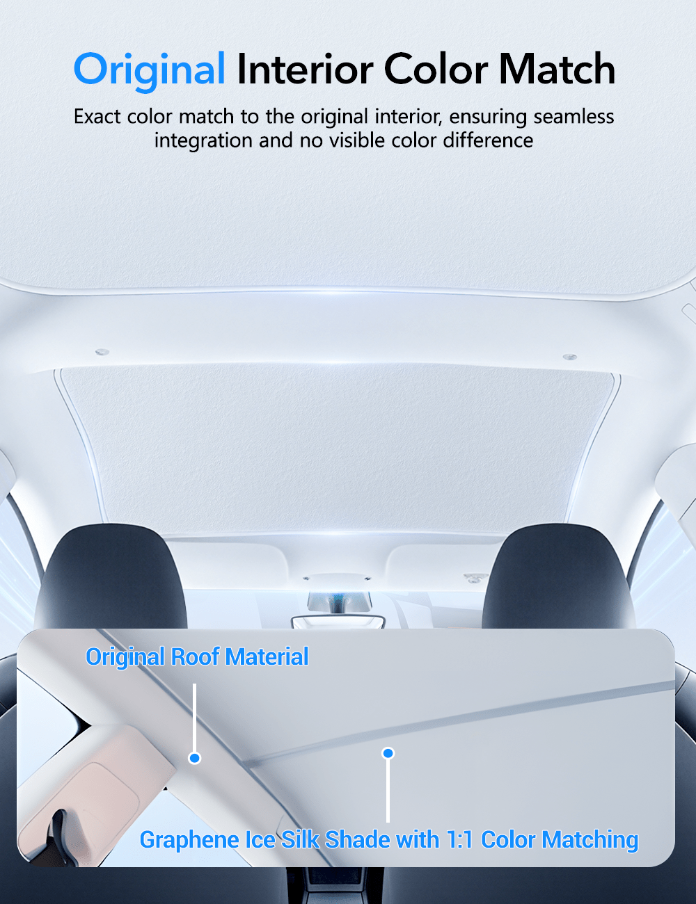 Tesla Model 3 Glass Roof Sunshade | Perfect Fit & UV Protection