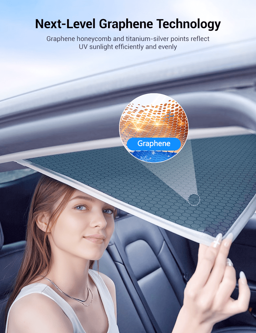 Tesla Model 3 Glass Roof Sunshade | Perfect Fit & UV Protection