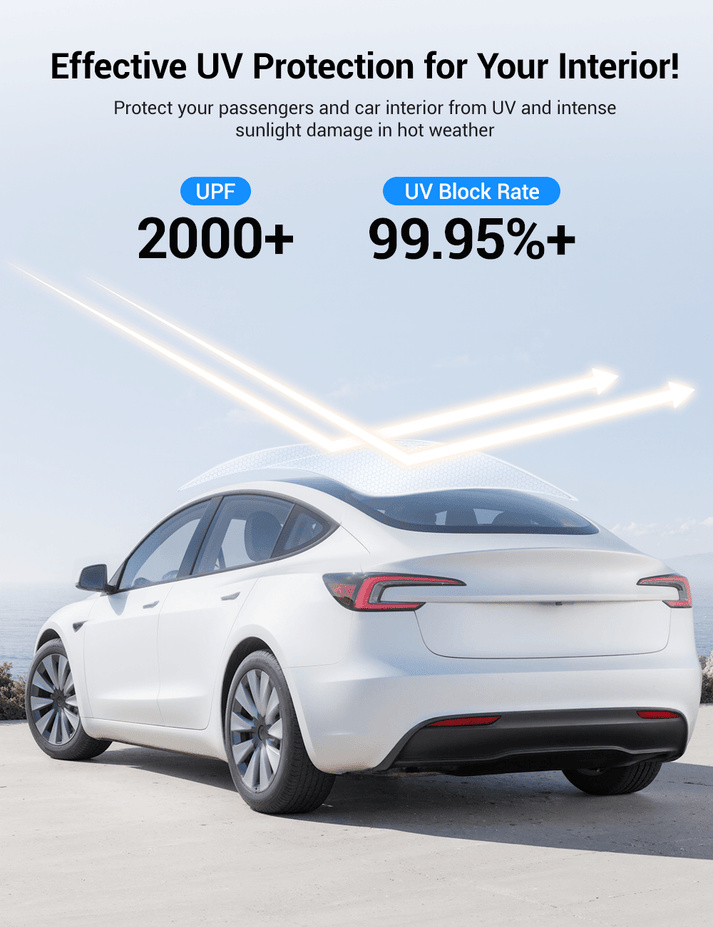 Tesla Model 3 Glass Roof Sunshade | Perfect Fit & UV Protection
