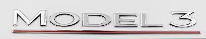 TESLA Letter Emblems Tailgate 3D ABS Multiple Colors All Models Easy ...
