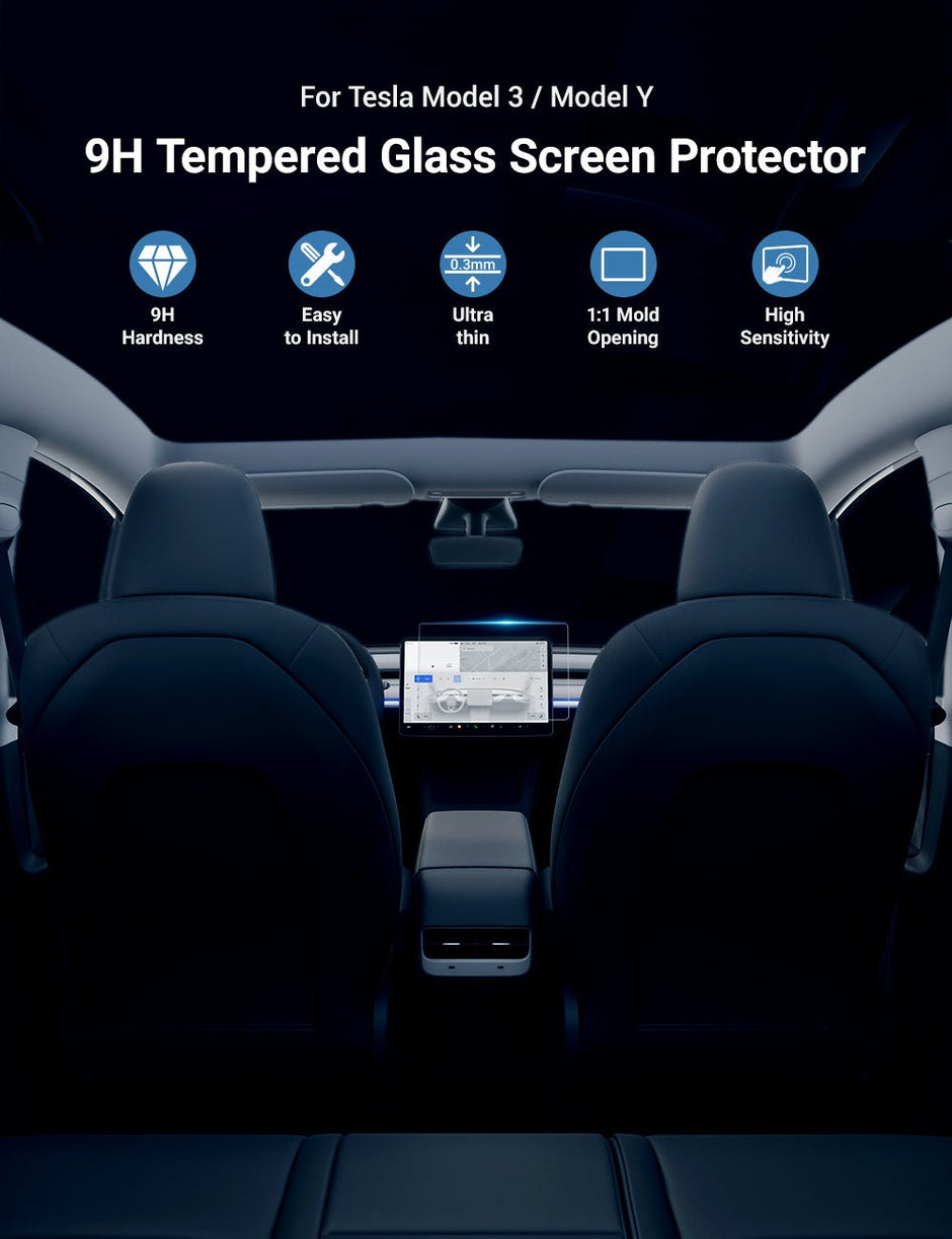 Tesla Screen Protector Collection | Tempered Glass & Matte Film - Tesery
